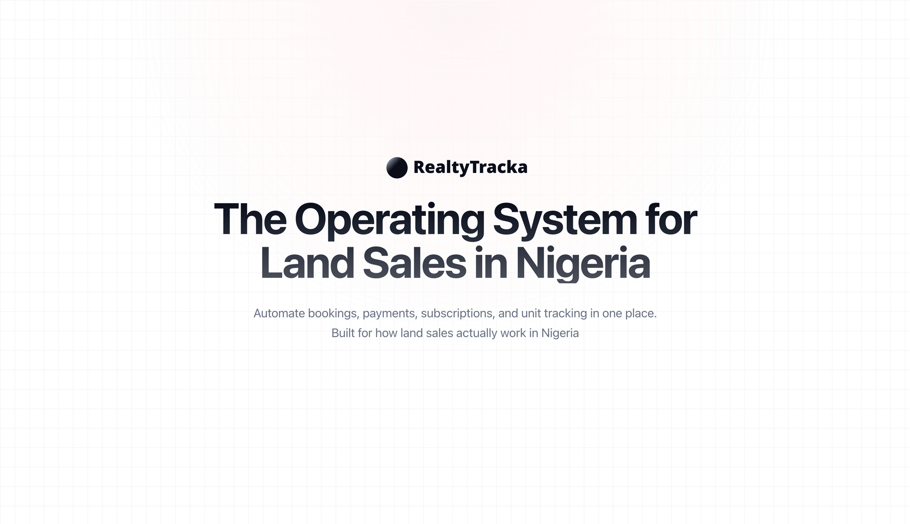 Land Sales Management Software & System in Nigeria | RealtyTracka ...